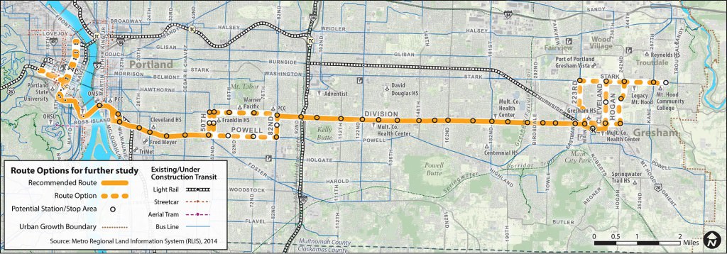 Powell-Division Rapid Transit Line Leans Toward 82nd as Crossover Point ...